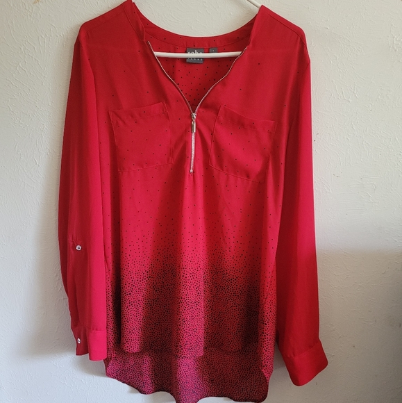 Soho | Tops | Ombre Polka Dot Blouse | Poshmark